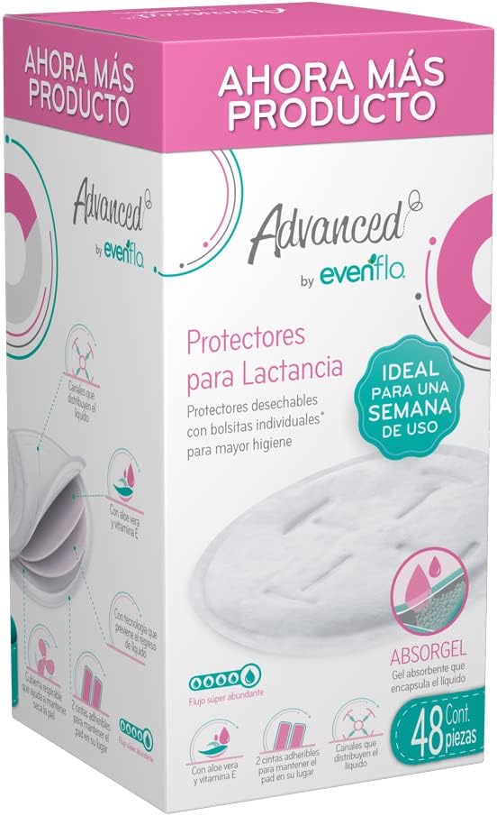 Protectores para Lactancia Evenflo Advance- 48 Piezas
