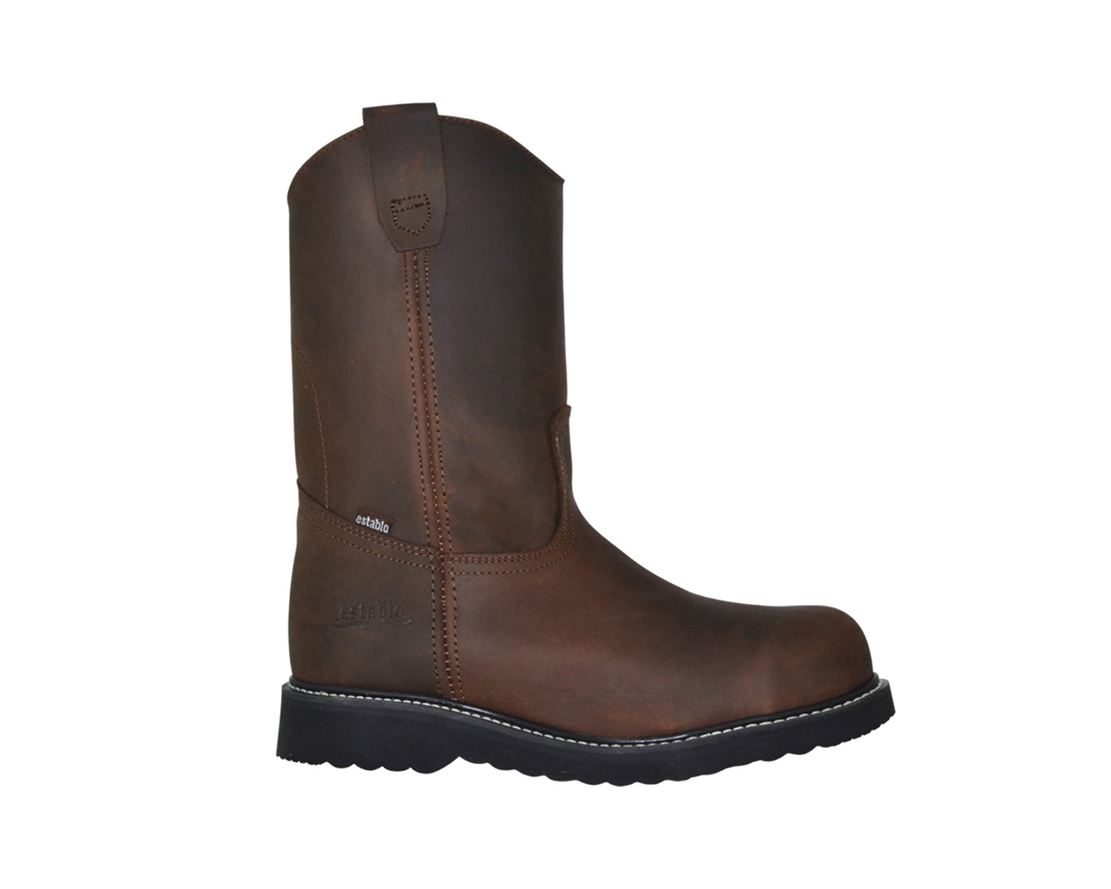 Bota De Trabajo Establo 508 De Piel Con Casquillo.