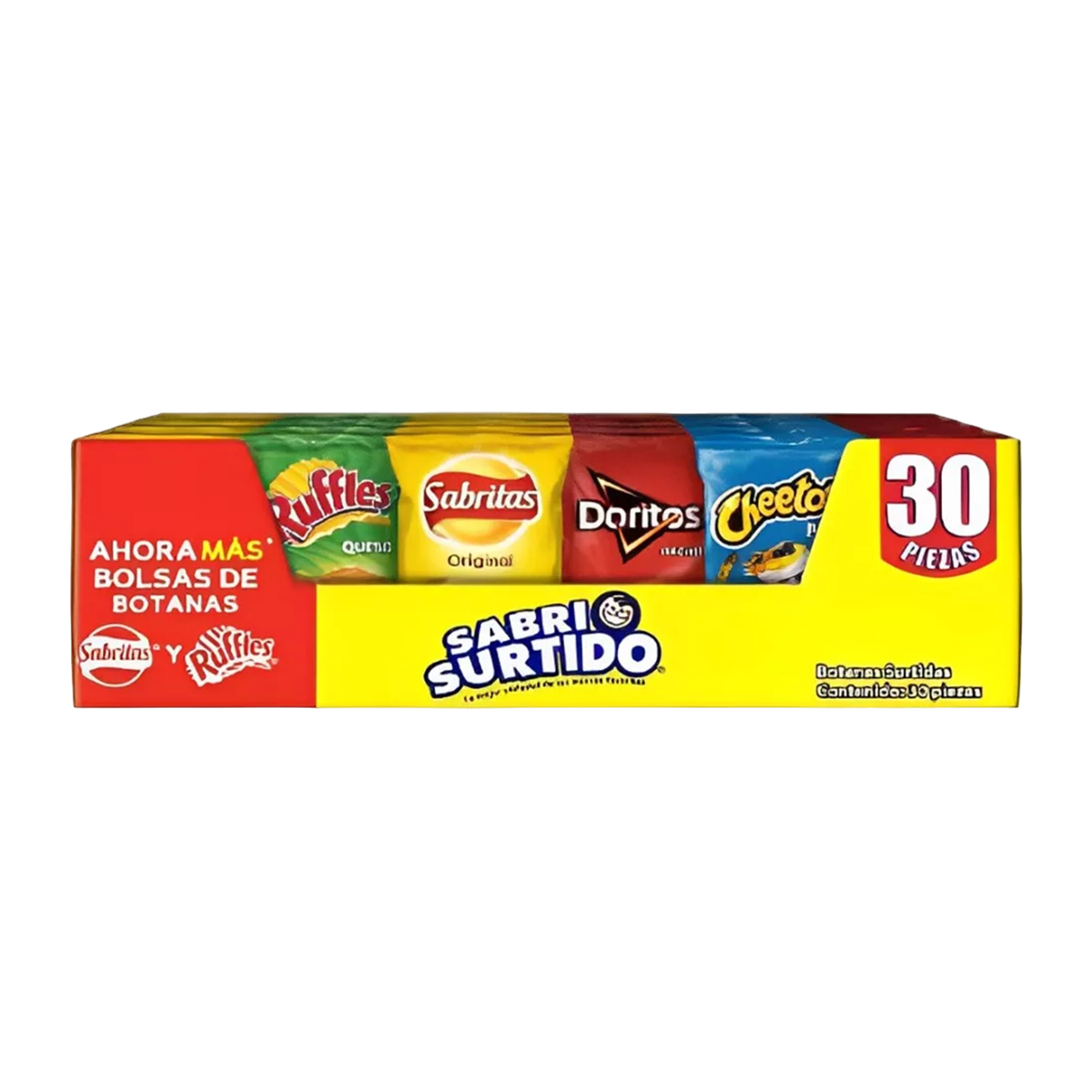 Papas Sabritas Surtidas Minis 30 Piezas de 15 gramos c/u