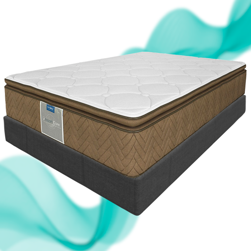 Colchón y Box Individual Leyen Nova Restonic Ortopédico Con Colchoneta ...