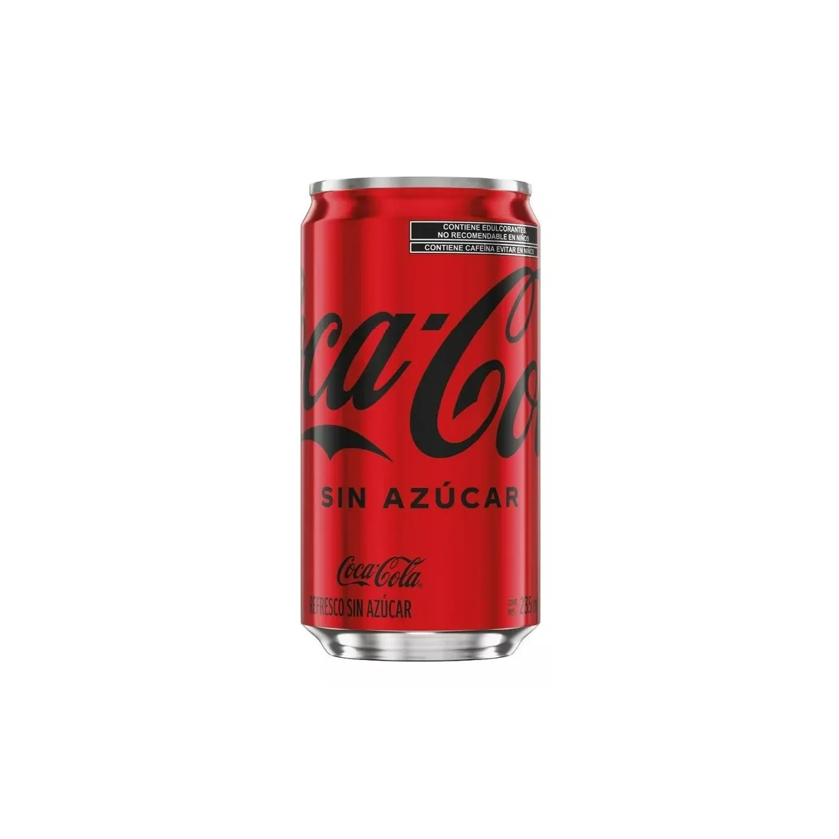 Refresco Coca Cola Sin Azúcar Mini Latas 6 Pzs de 235 ml c/u