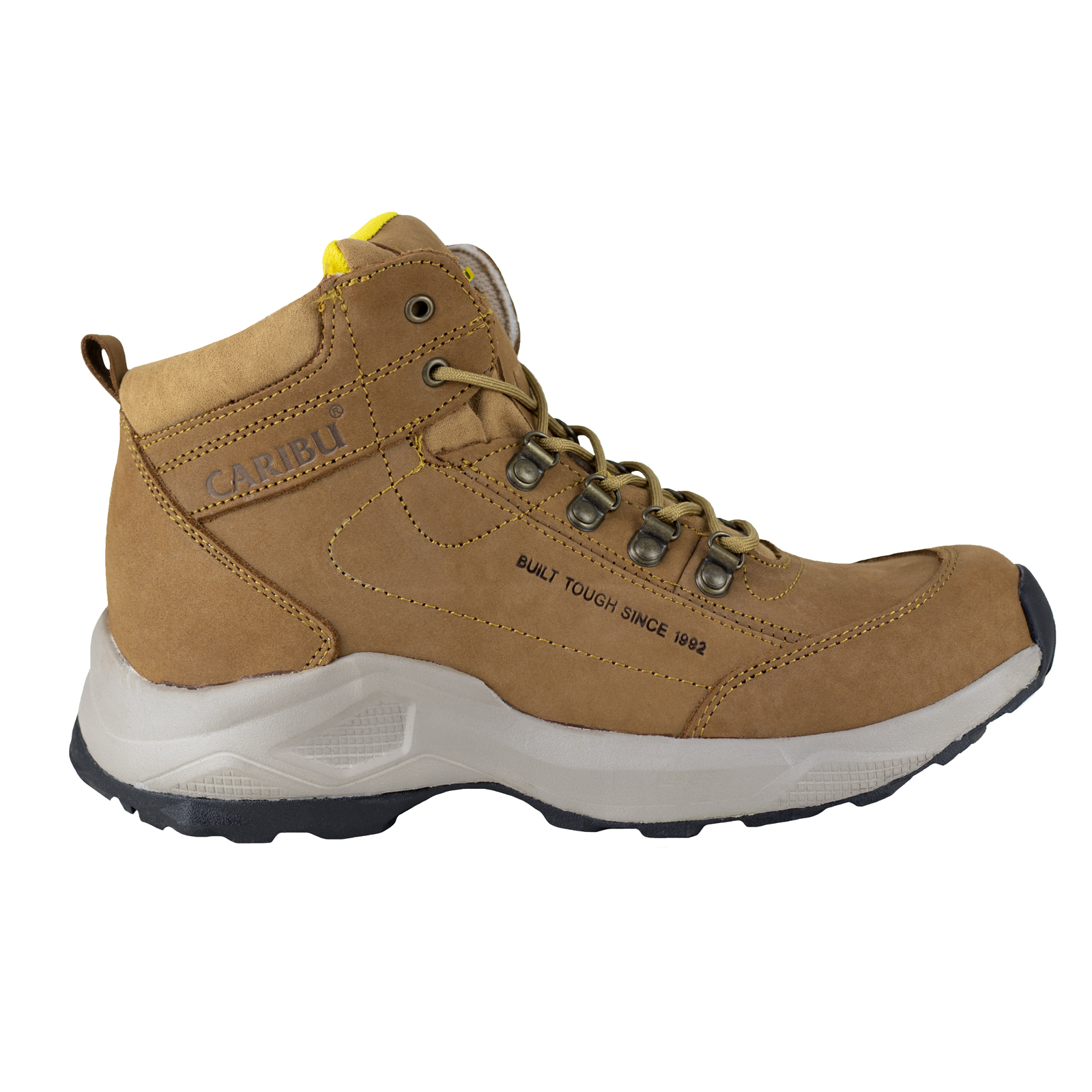 Botin Outdoor Aventura Caribu Para Hombre Nobuck 646 Cajeta.