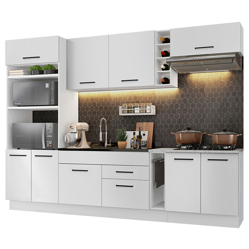 Cocina Integral Completa Modular Madesa Agata 290cm BB 01.