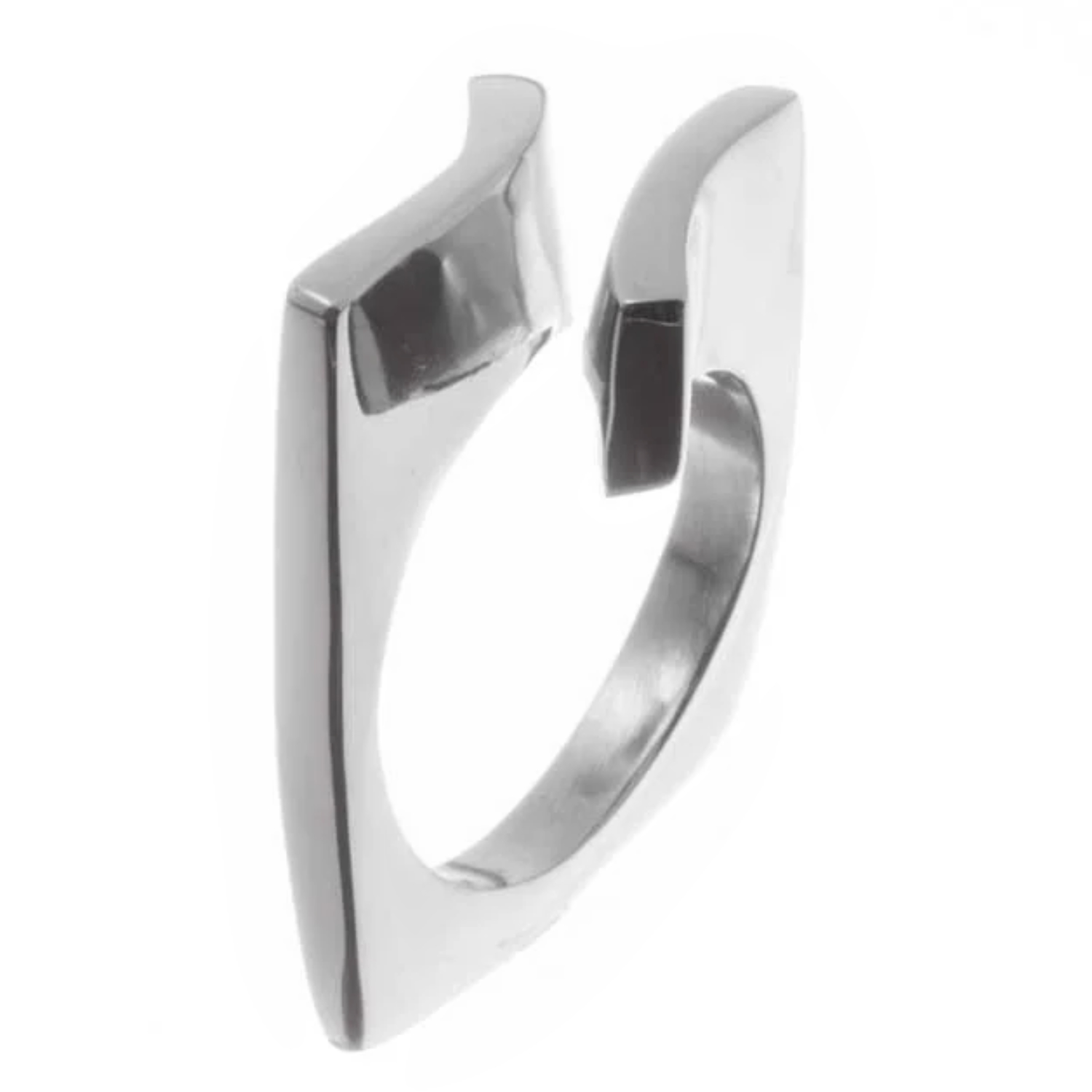 Anillo barra de Plata ley 925 cuadrado del número 7.