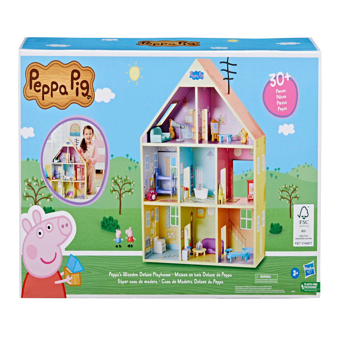 Peppa pig Súper casa de madera de Peppa.