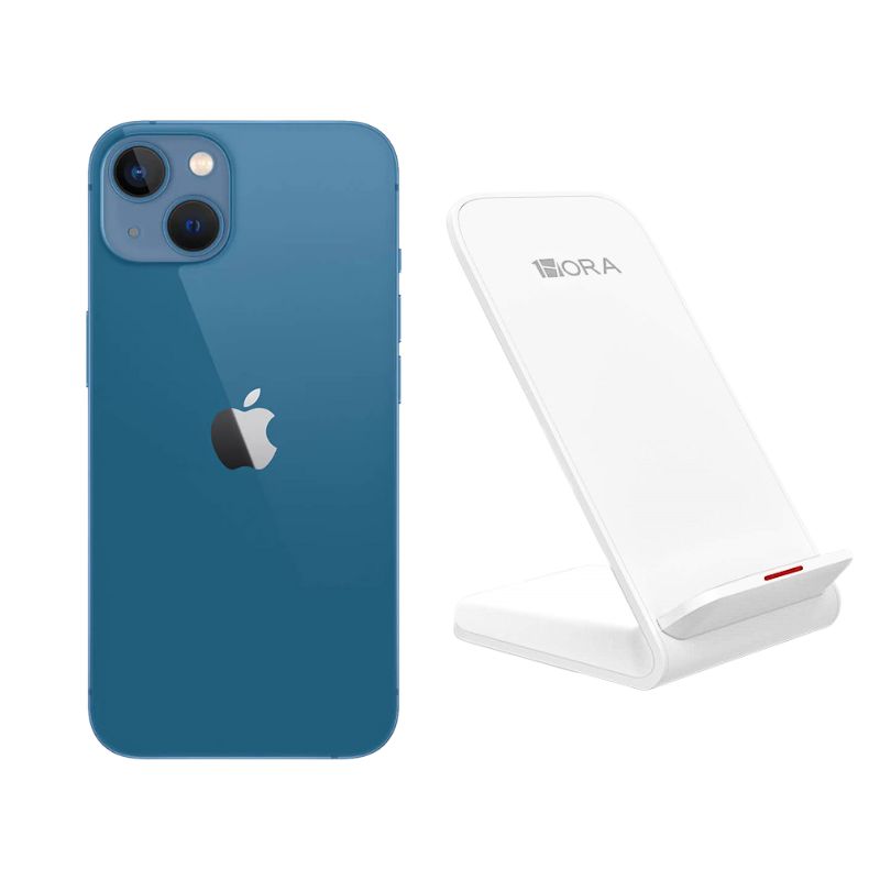 iPhone 13 256GB Azul Reacondicionado Grado A + Base Cargador