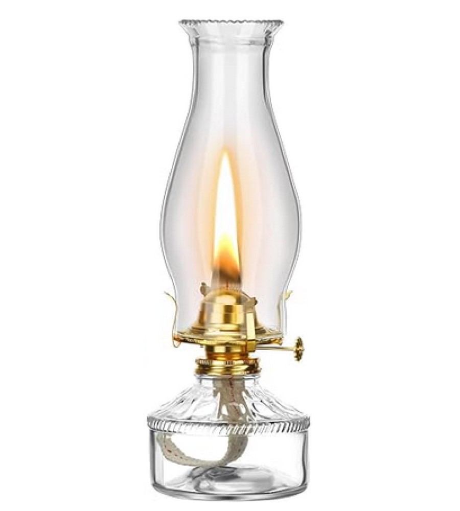 Quinqué Lámpara Clásica De Aceite O Petróleo Modelo Bohemia.