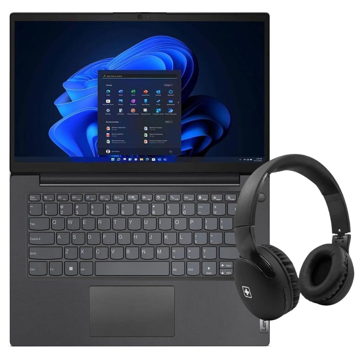 Combo Laptop Lenovo V14 G4 Ryzen 5 8gb 256gb 14Pulg w11p + Audífonos.