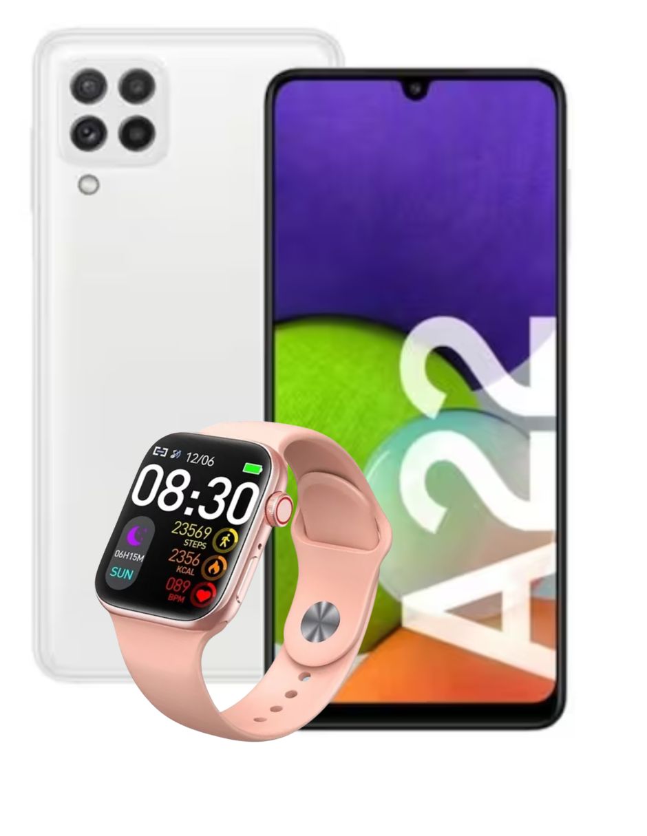 Combo Samsung Galaxy A22 5G 128GB Y Reloj Inteligente HiWatch T900 Pro ...