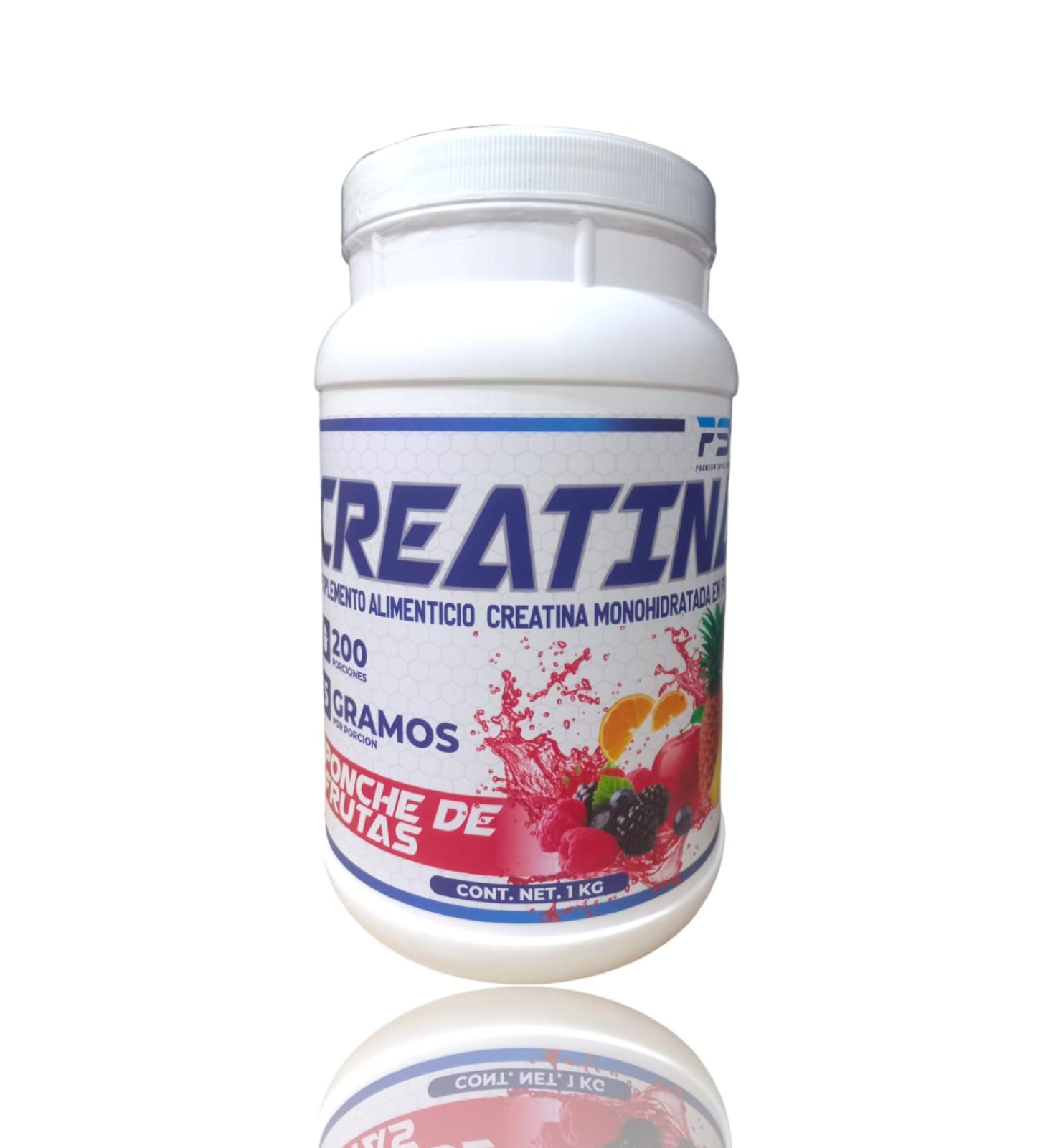 Creatina Hidrolizada PSN 1 kg (200 serv) Ponche de Frutas.