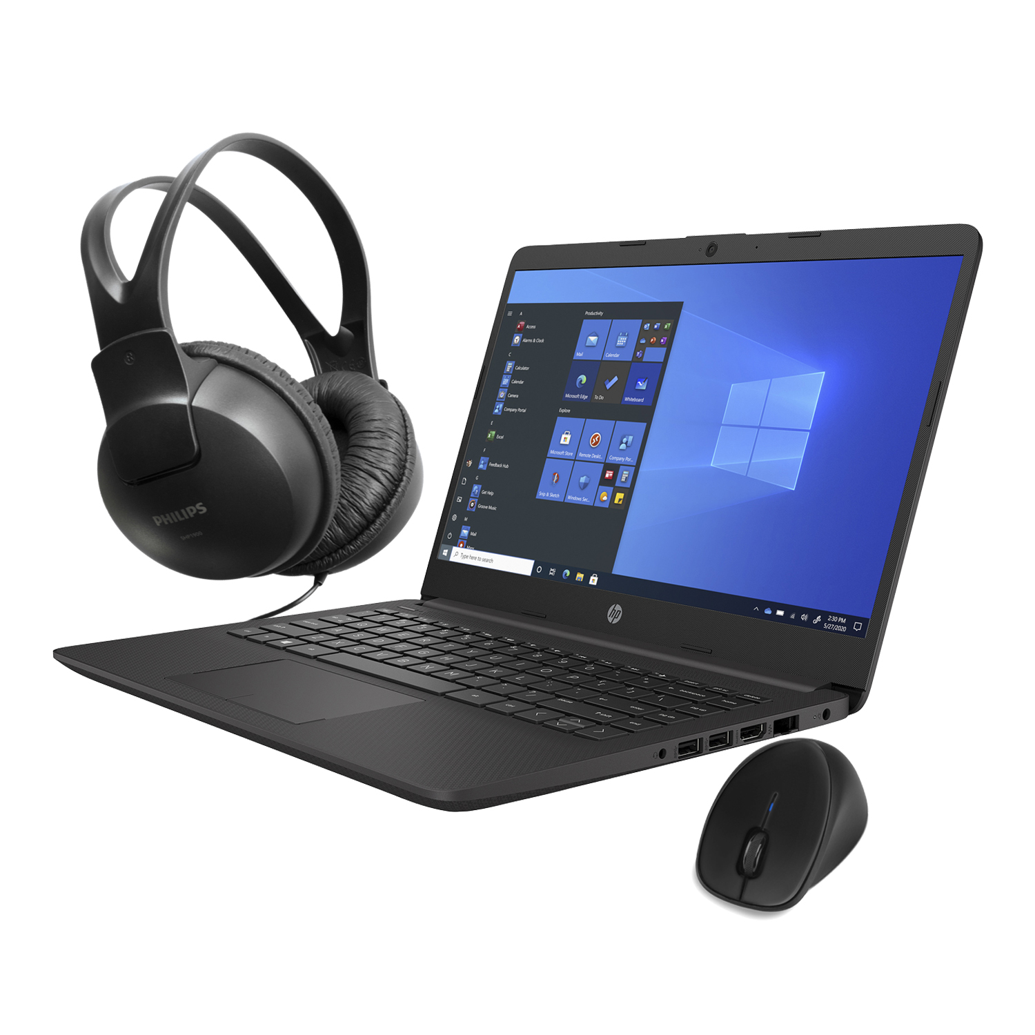 Hp 240 G8 14" 8Gb 256Gb Más Audífonos Y Mouse.