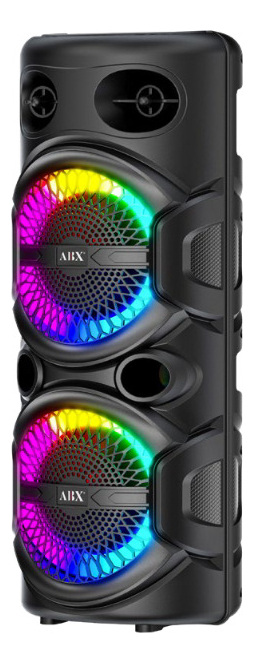 Bocina Bafle 8" Portátil Bluetooth Inalámbrico Con Luz Led ‎ABX-286R ...