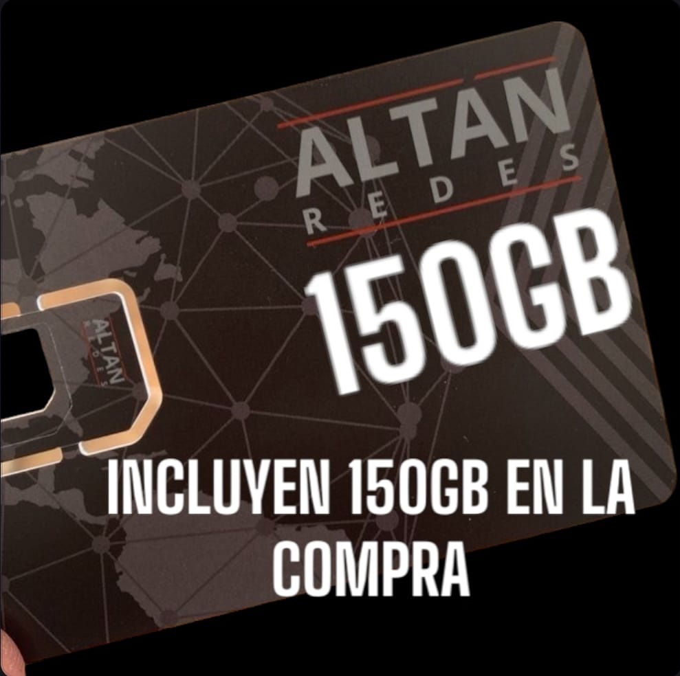 CHIP PARA MODEM COBERTURA NACIONAL INCLUYE 150GB