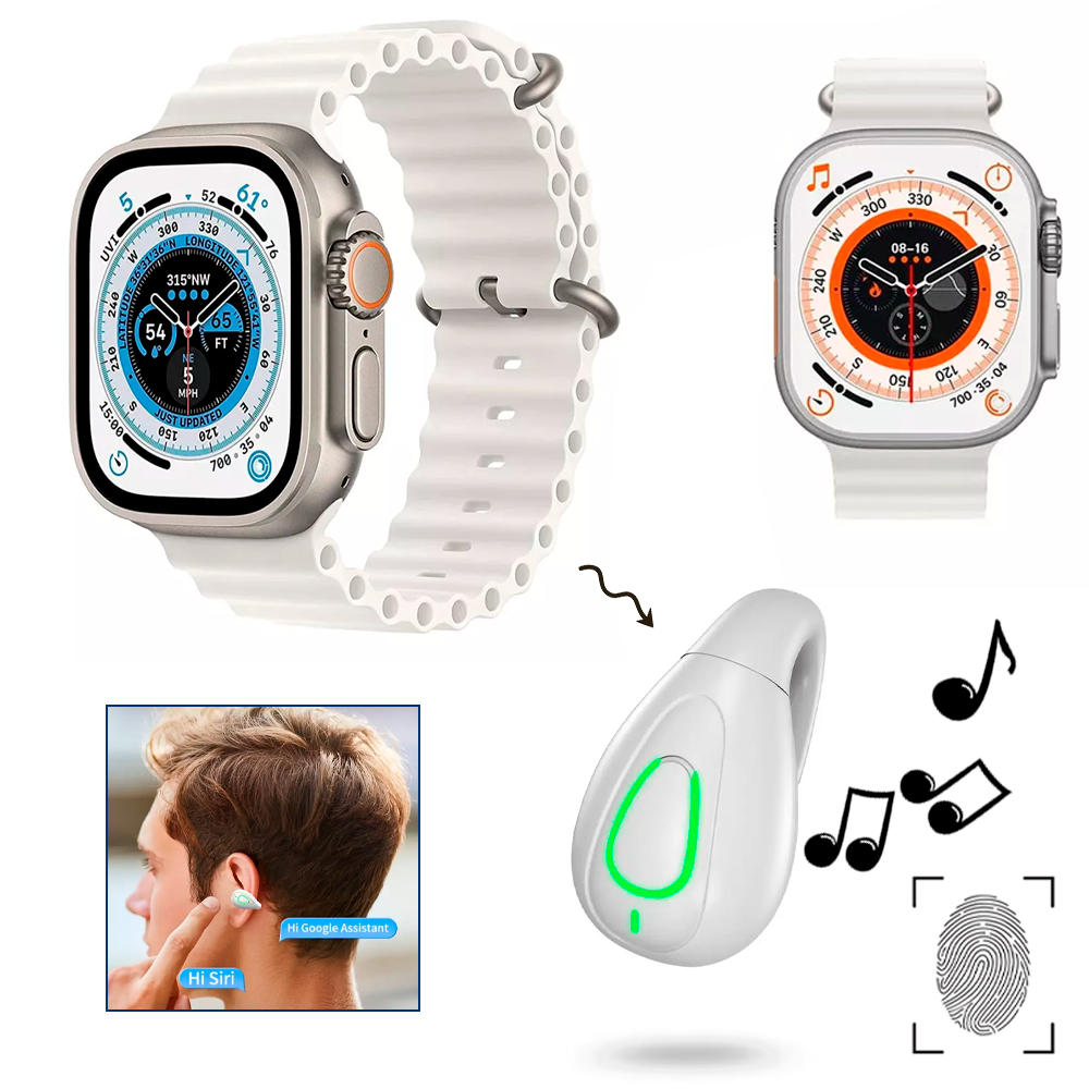 Reloj inteligente Smartwatch Ultra Y Auricular Inalambrico S20 Sonido ...