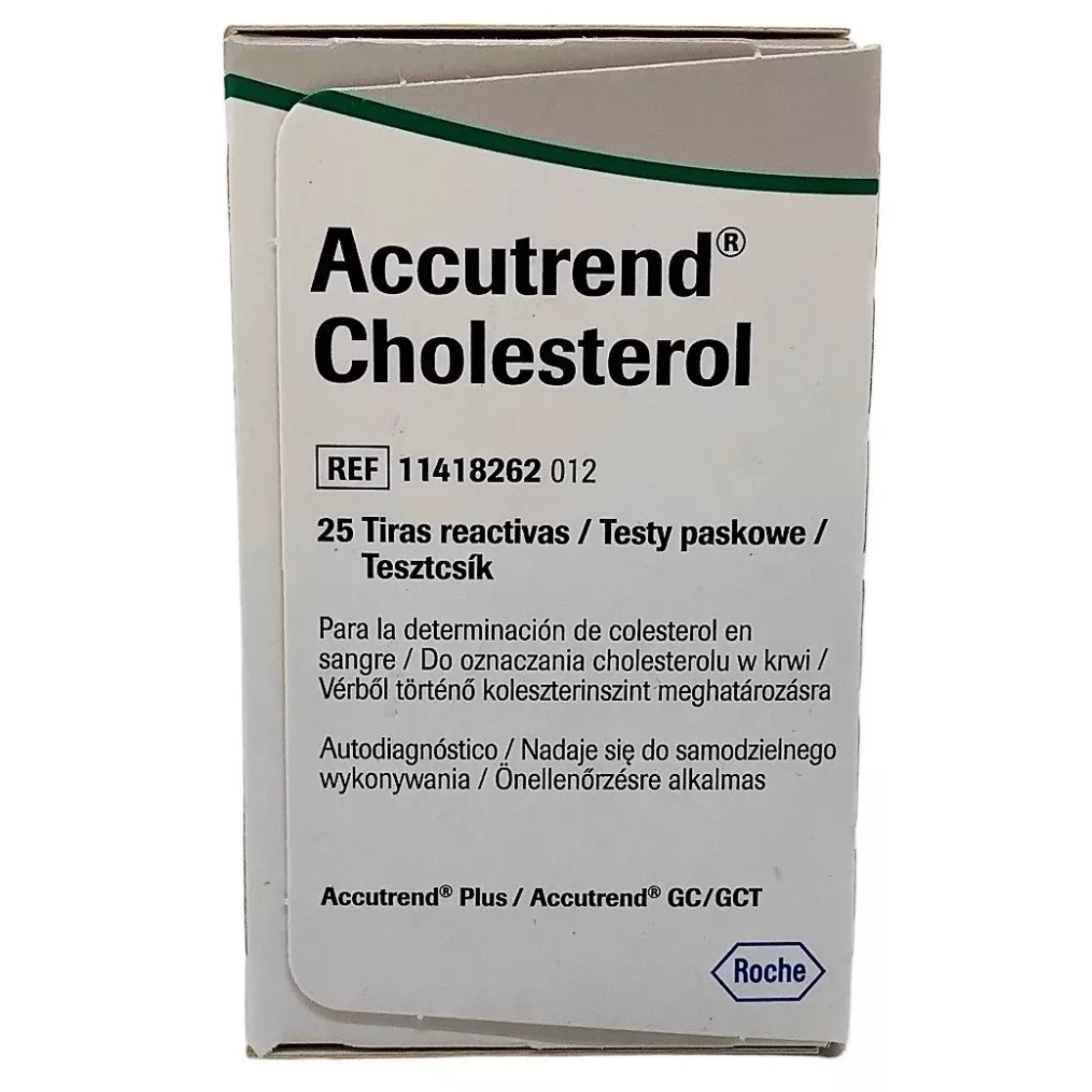 Tiras Reactivas Accutrend Colesterol Caja Con 25 Tiras.