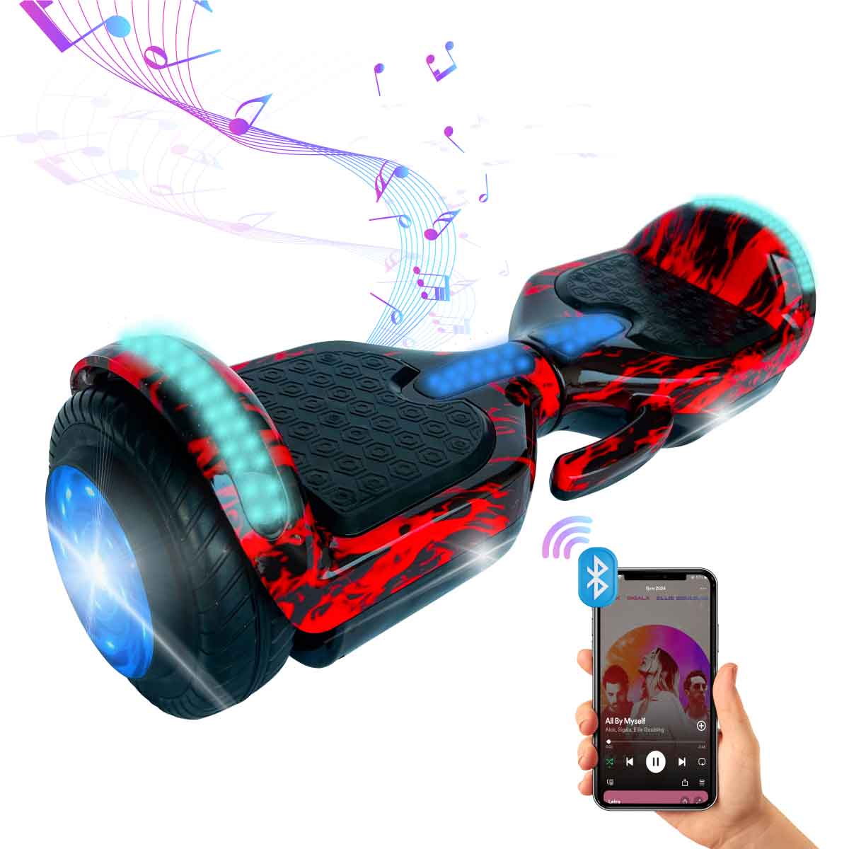 Hoverboard Skate Patineta Electrica Bluetooth Luces Led.