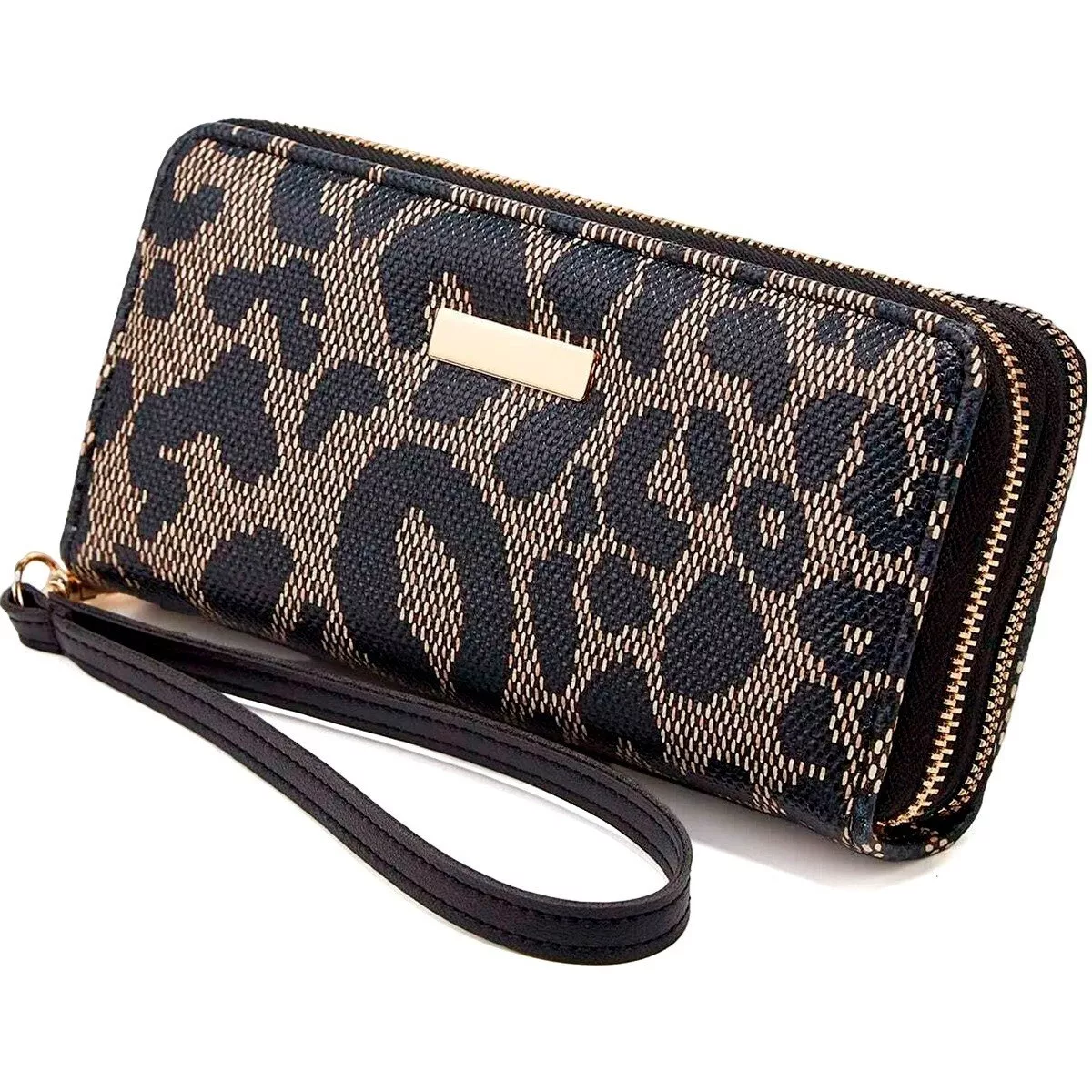 Cartera Monedero Larga De Cuero Lujo Dama Billetera Elegante.