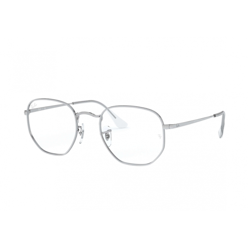 Lentes de sol Ray Ban Oftalmico RB6448 2501 Hexagonal Optics Plateado ...
