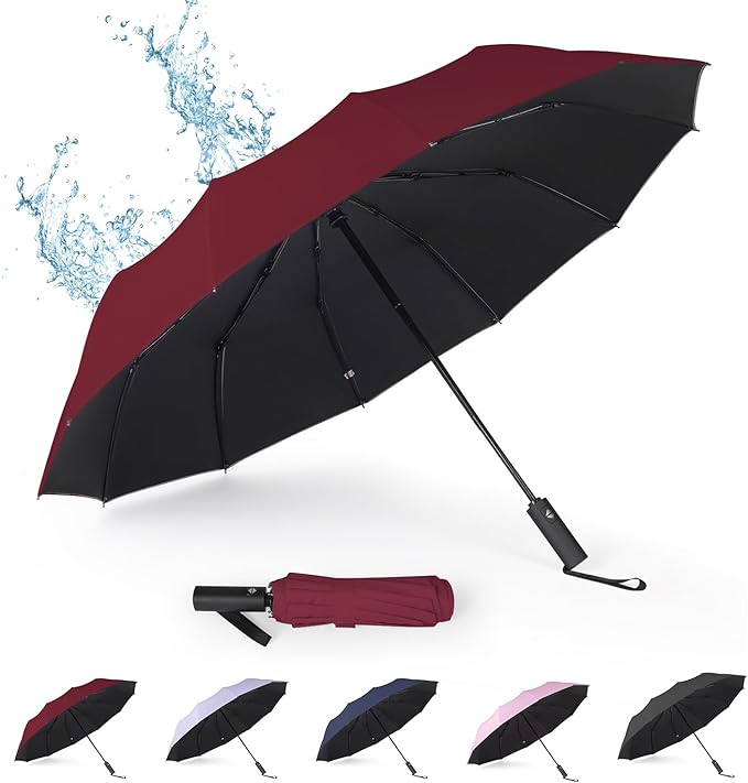 TERPORT Paraguas Plegable de la luvia y Sombrilla de protección UV ...