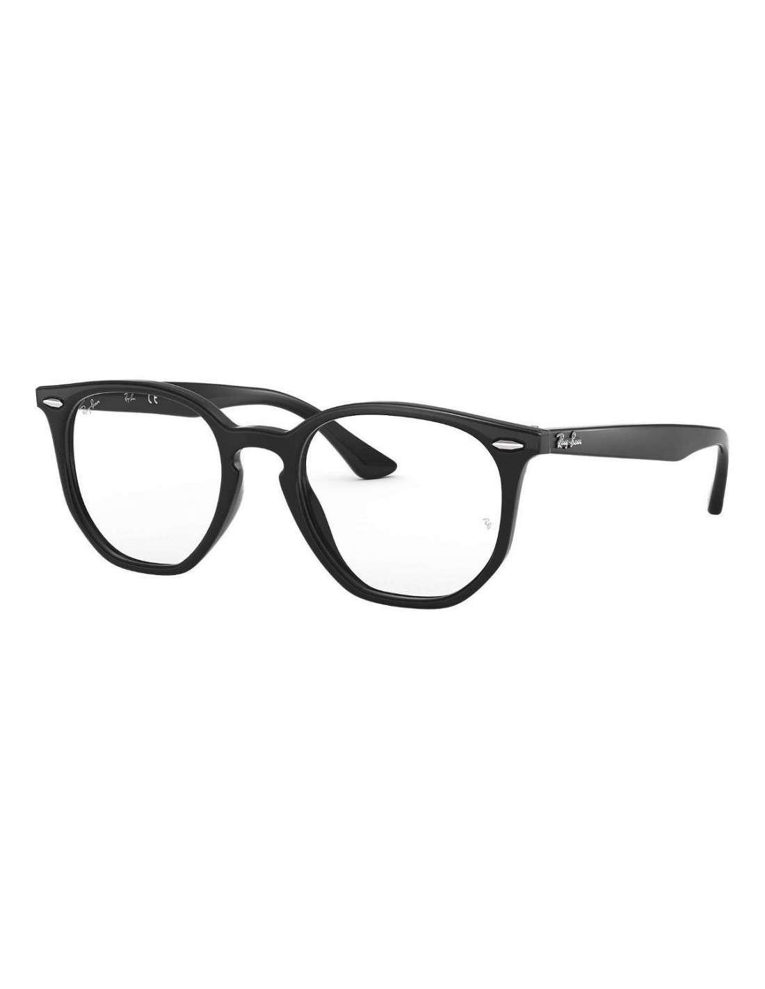 Lentes de sol Ray Ban Oftalmico Rb7151 2000 Hexagonal Negro Brillante