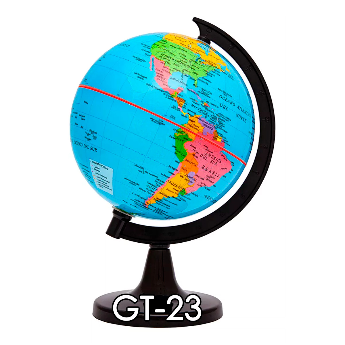 Globo Terraqueo 15 Cm Giratorio Escritorio En Español Escola.