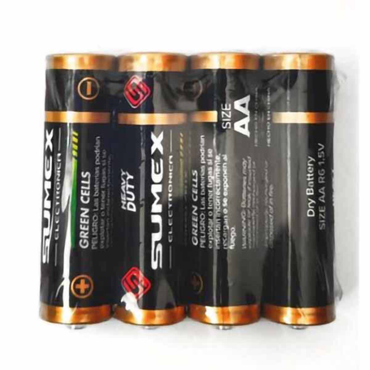 Paquete de 4 Baterías Pilas AA Genéricas.