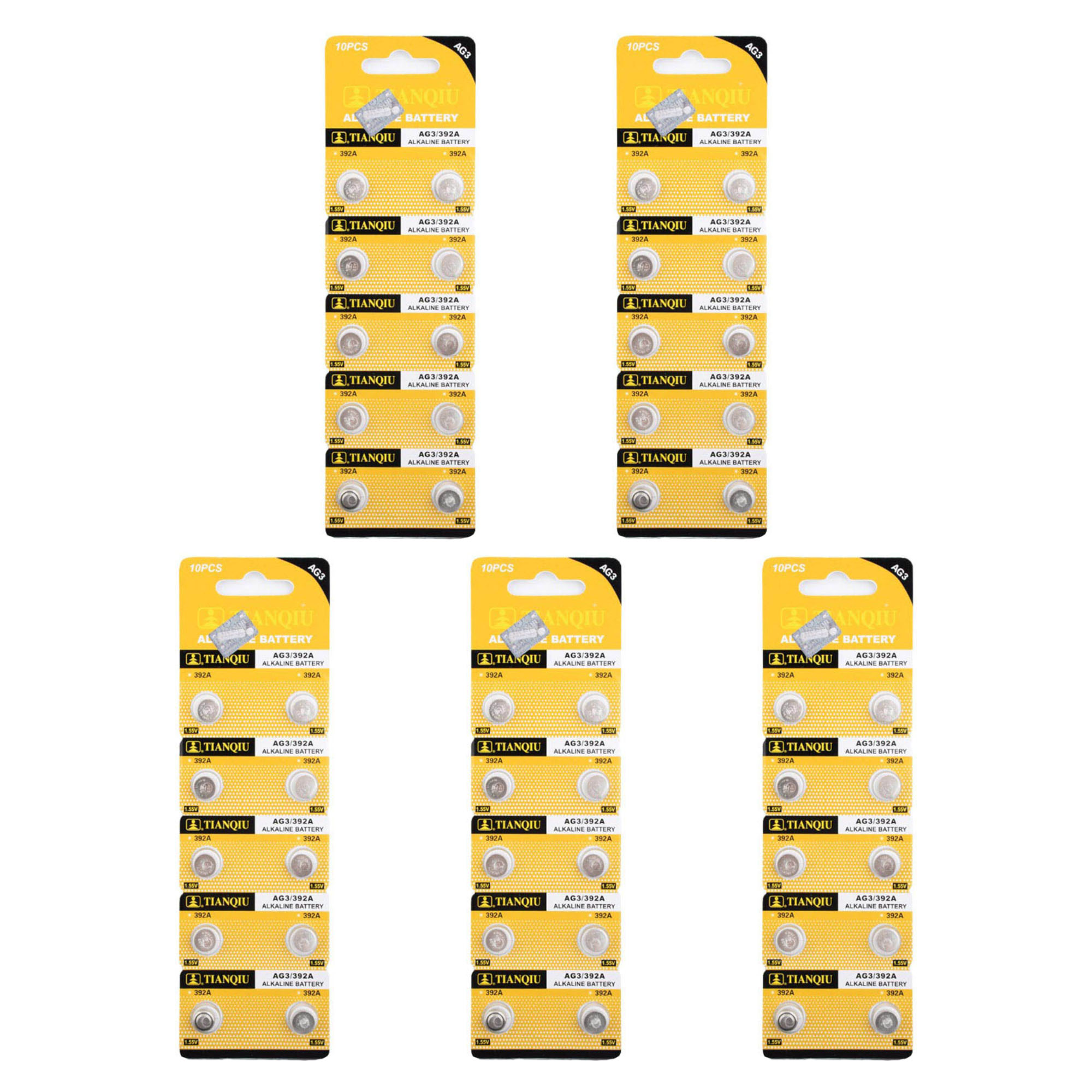 Paquete 50 Pilas de Botón AG3 LR41 3927.