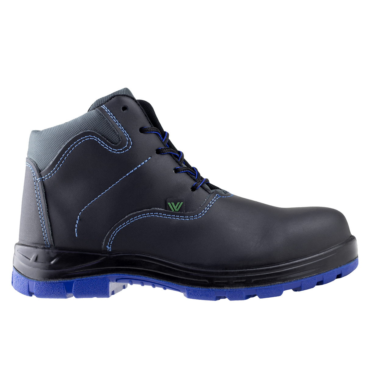 Bota Industrial Dieléctrica Para Hombre Van Vien INTT KLN3D Negro Azul.