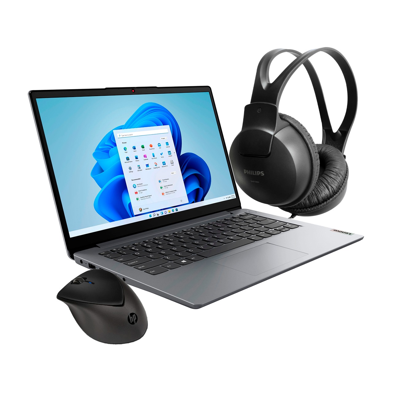 Lenovo Ideapad 82V60065US 14" 4Gb 128Gb Más Audífonos Y Mouse.