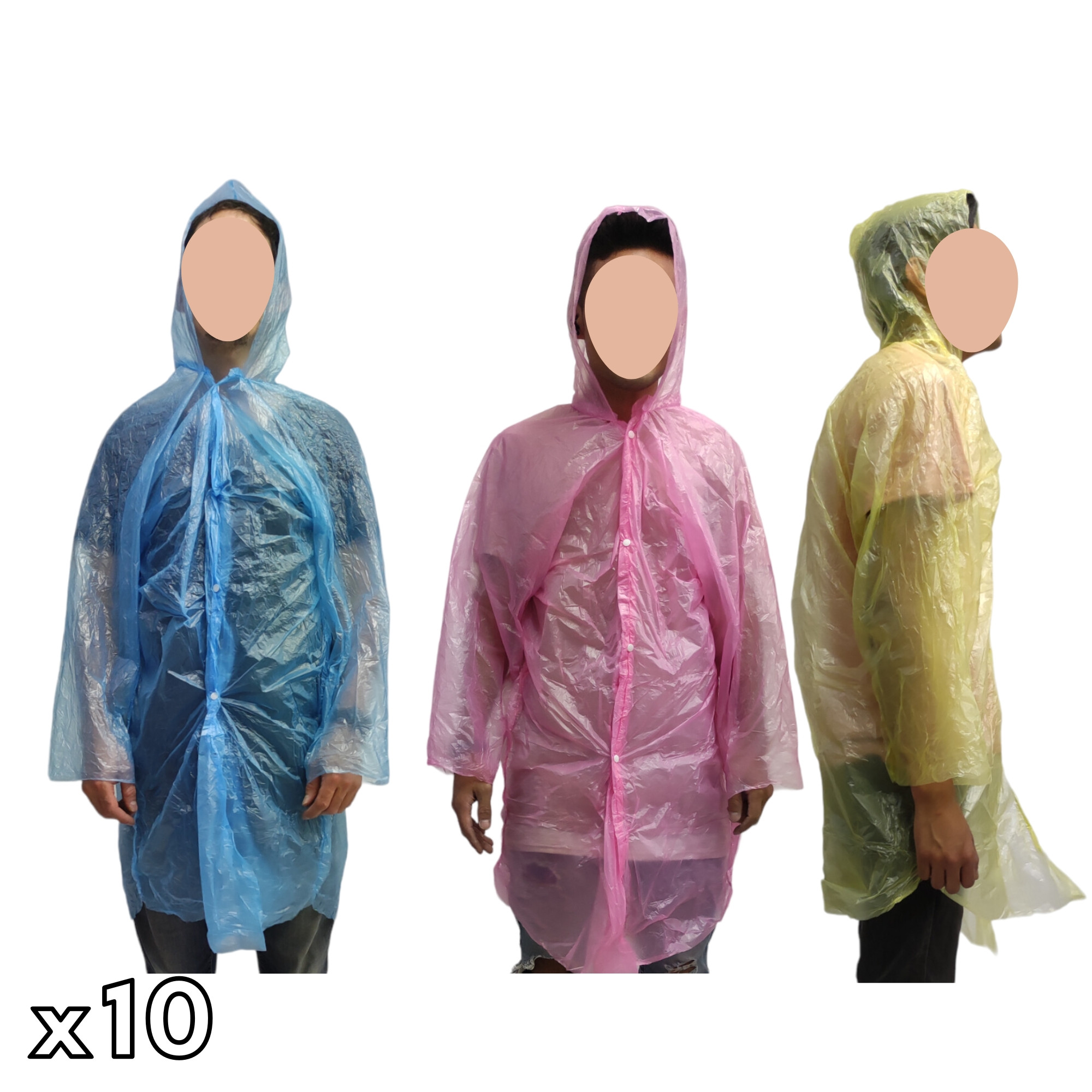 Capa Impermeable 10 pz Economico y Sencillo para Lluvia Portatil ...