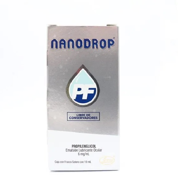 Nanodrop Emulsión Lubricante Ocular 10 ML Gotas Gotero Propilenglicol 6 ...