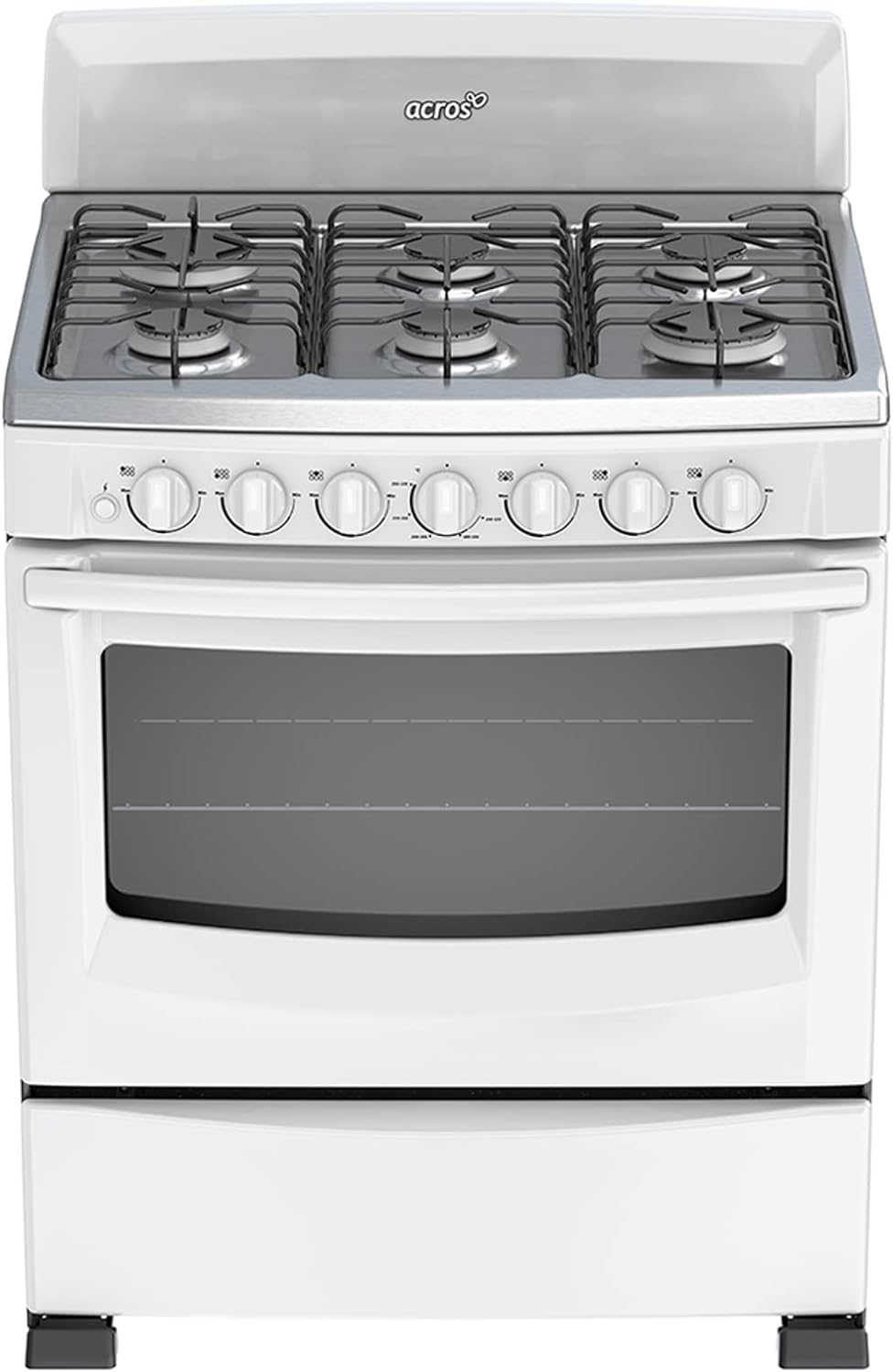 Estufa Acros Al Piso 30 Af5433q A Gas 6 Quemadores Blanca 127v Puerta ...