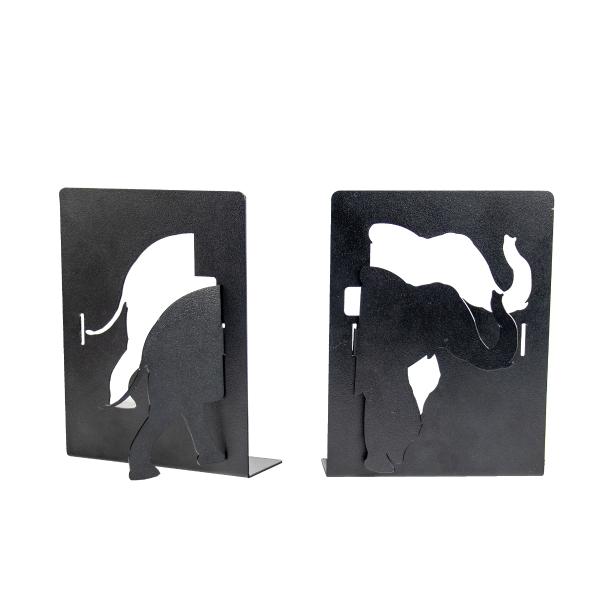 Sujeta Libros con Diseño Decorativo de Elefante, Fabricado en Lámina de ...