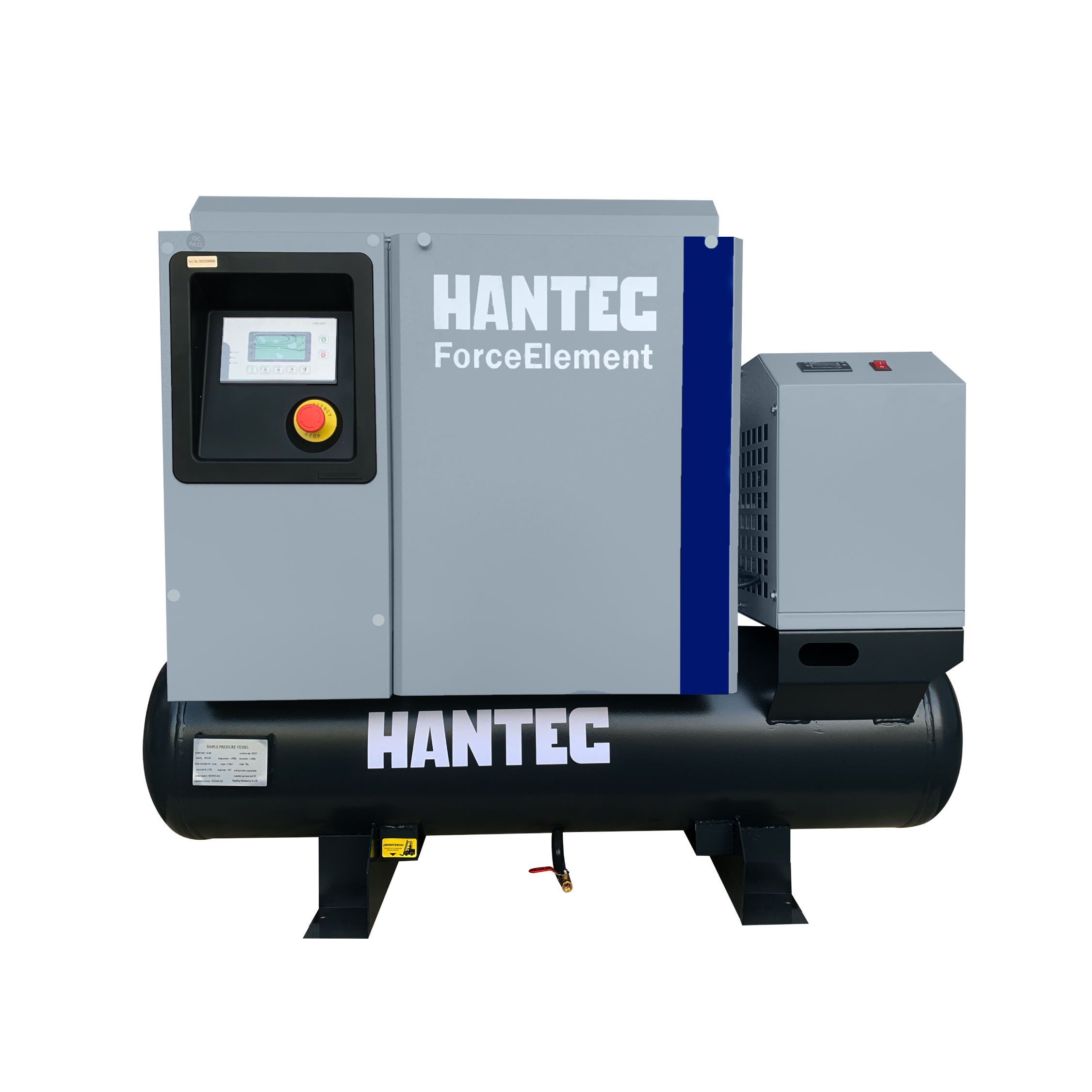 Compresor Tornillo Force Element 5 HP con Tanque y Secador