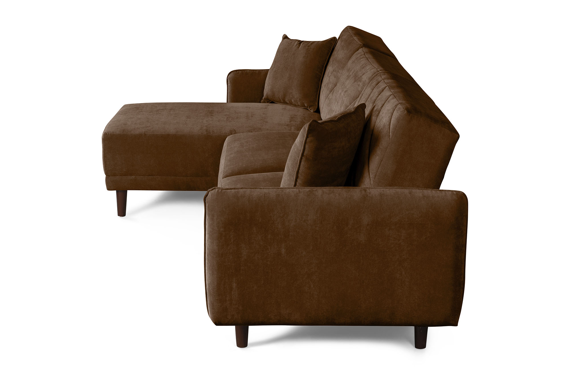 Sala Modular Cosmo Chocolate Makora Beehive Memory Foam De Velvet