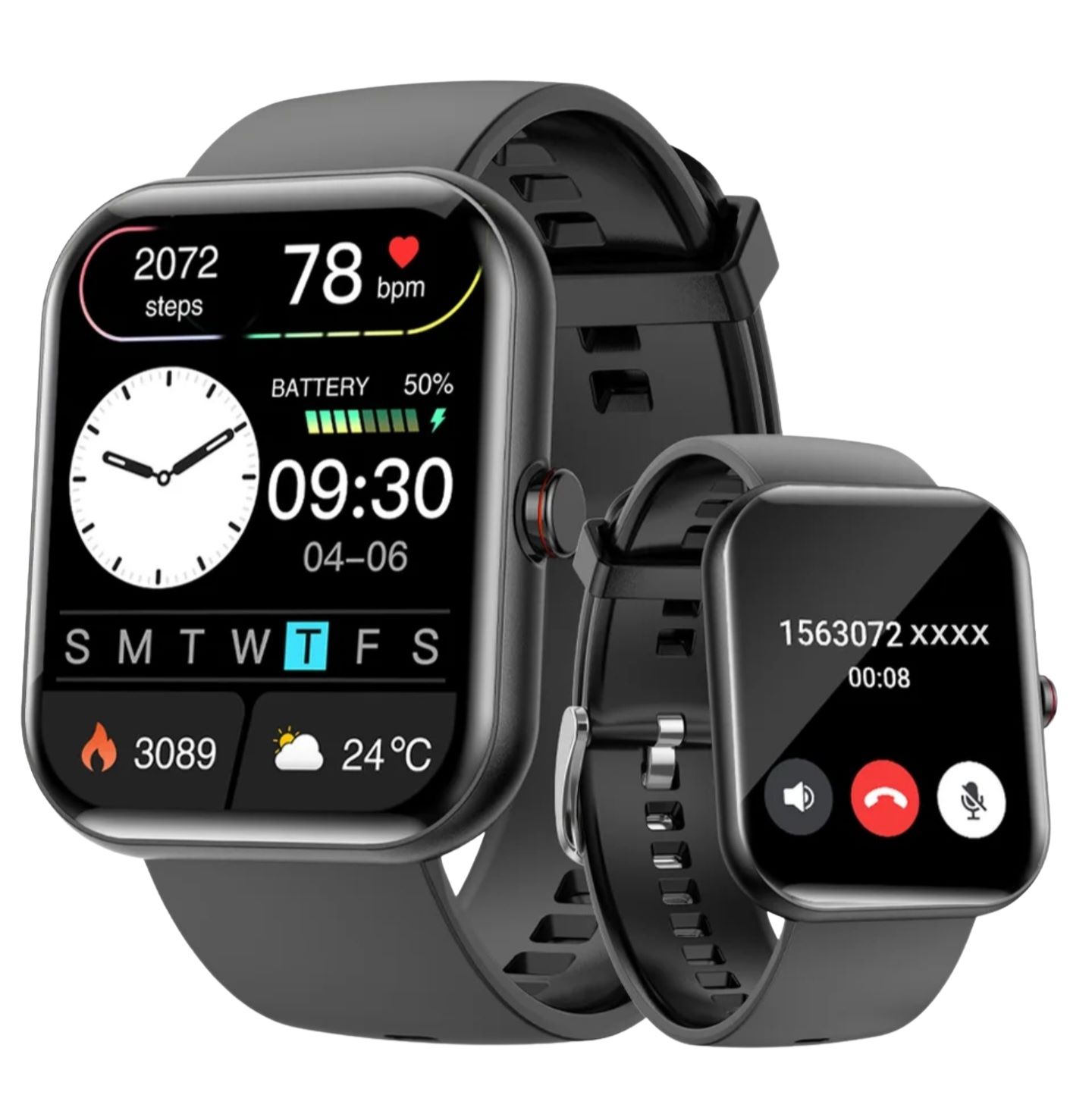 Smartwatch, Reloj Inteligente Deportivo para Hombre y Mujer, Compatible ...