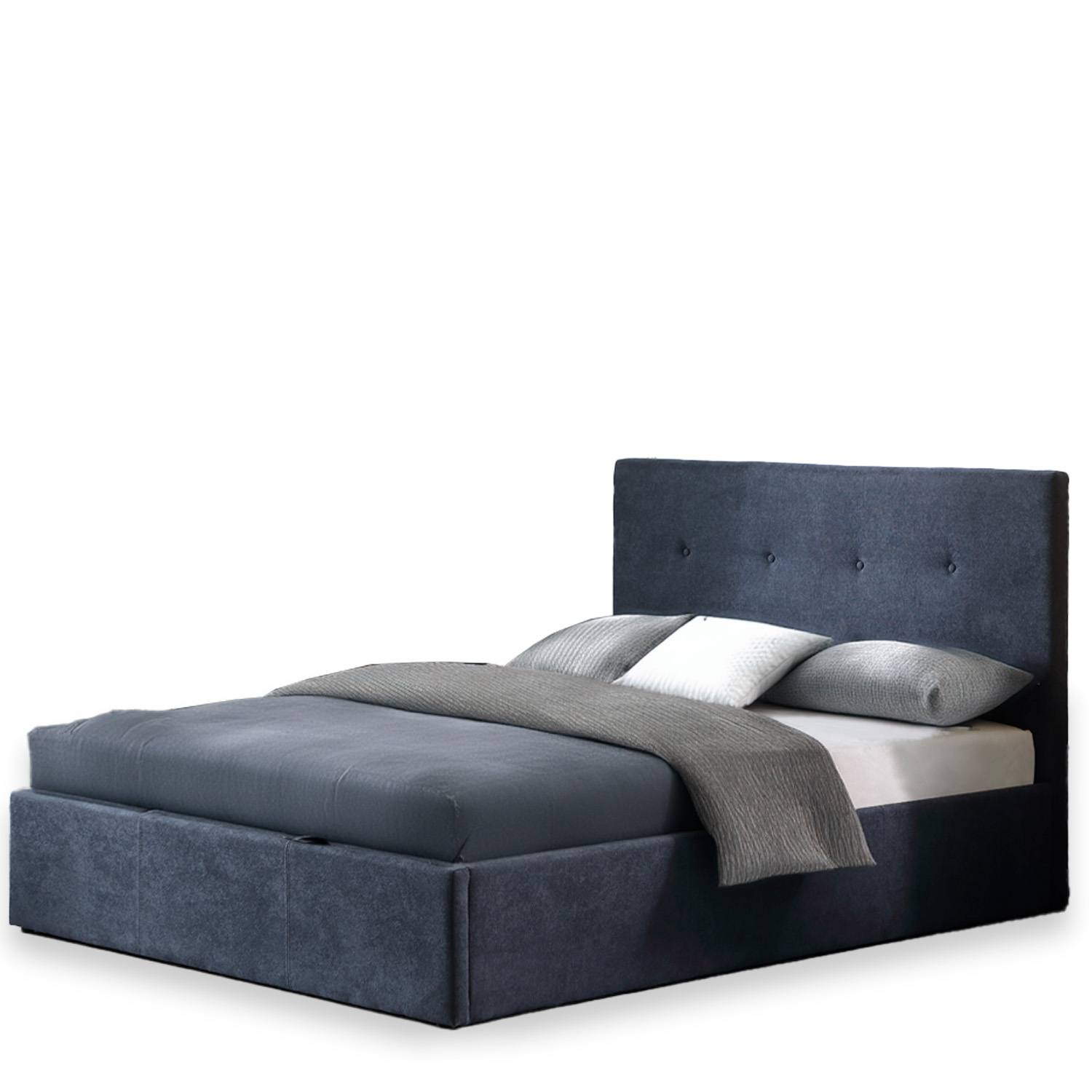 Ilios Innova | Elegante Base matrimonial para cama color negro con ...