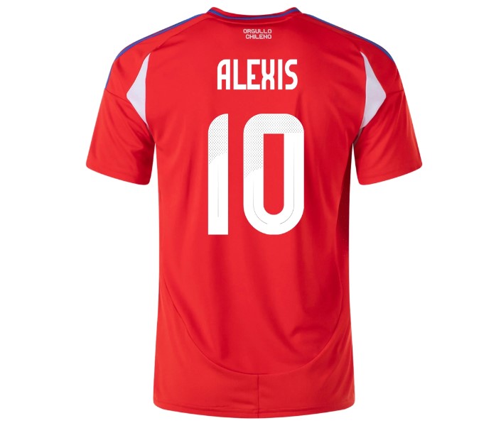 Nuevo! Jersey Chile 2024/2025 Titular Local Roja Alexis Sanchez 10 Talla S.