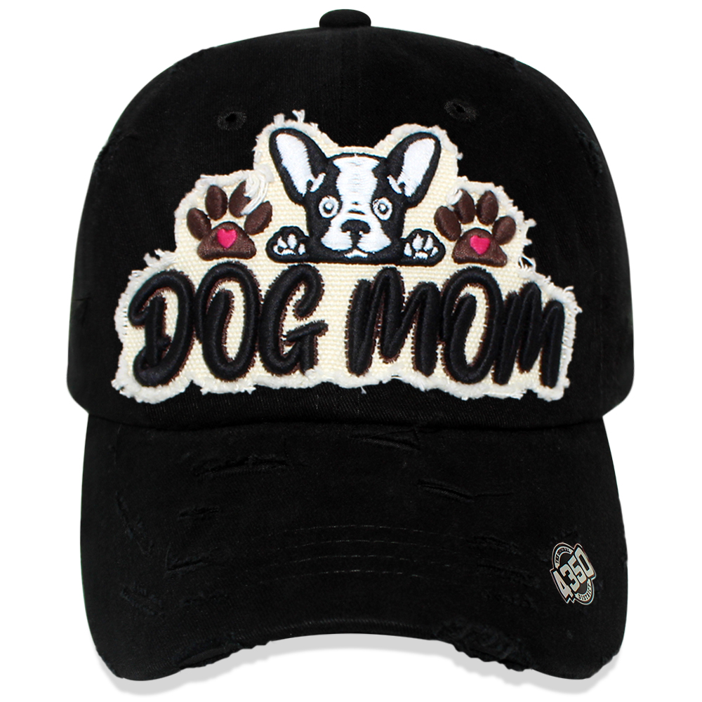 Gorra curva Pook Frase Dog Mom
