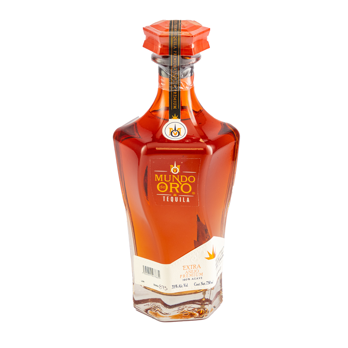 Tequila Artesanal Mundo Oro Extra Añejo 750 ml