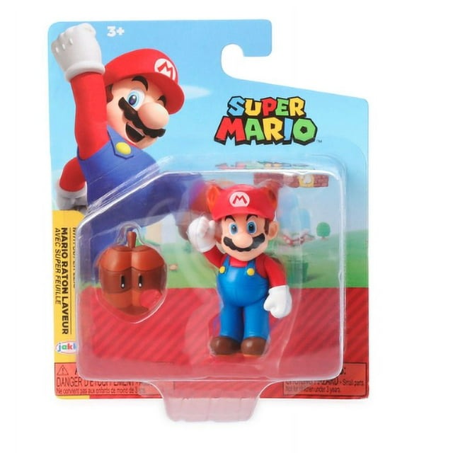 Figura Super Mario Acción Mapache Hoja Accesorios Colección Regalo