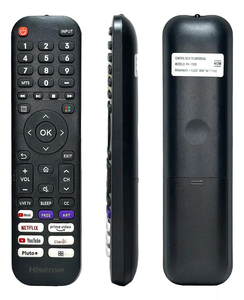 Control Compatible con Hisense Smart 4k Vidaa En2d30h Acceso Netflix