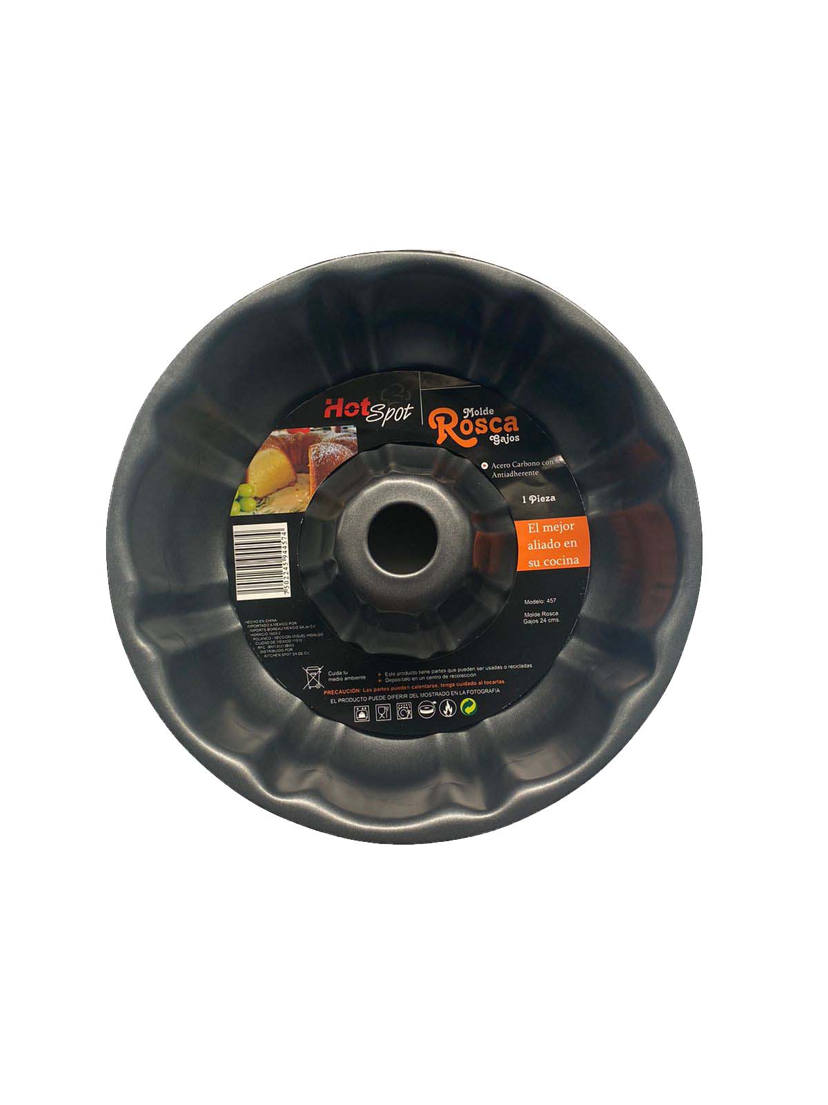 Molde rosca de gajos de 24cm acero carbono Hot Spot Z457