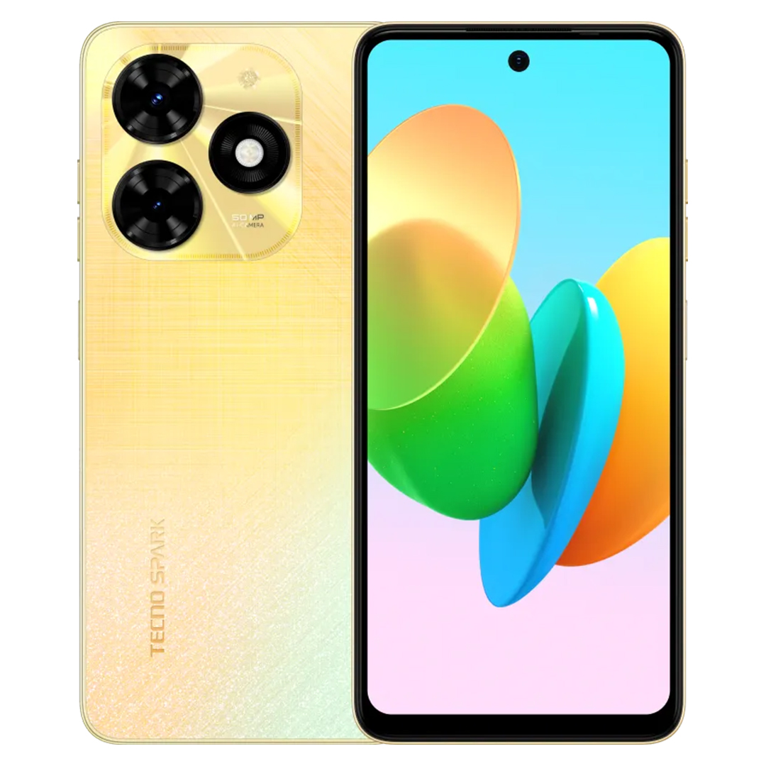 Tecno Spark 20C Dual Sim 256GB Alpenglow Gold 4GB Ram Desbloqueado.