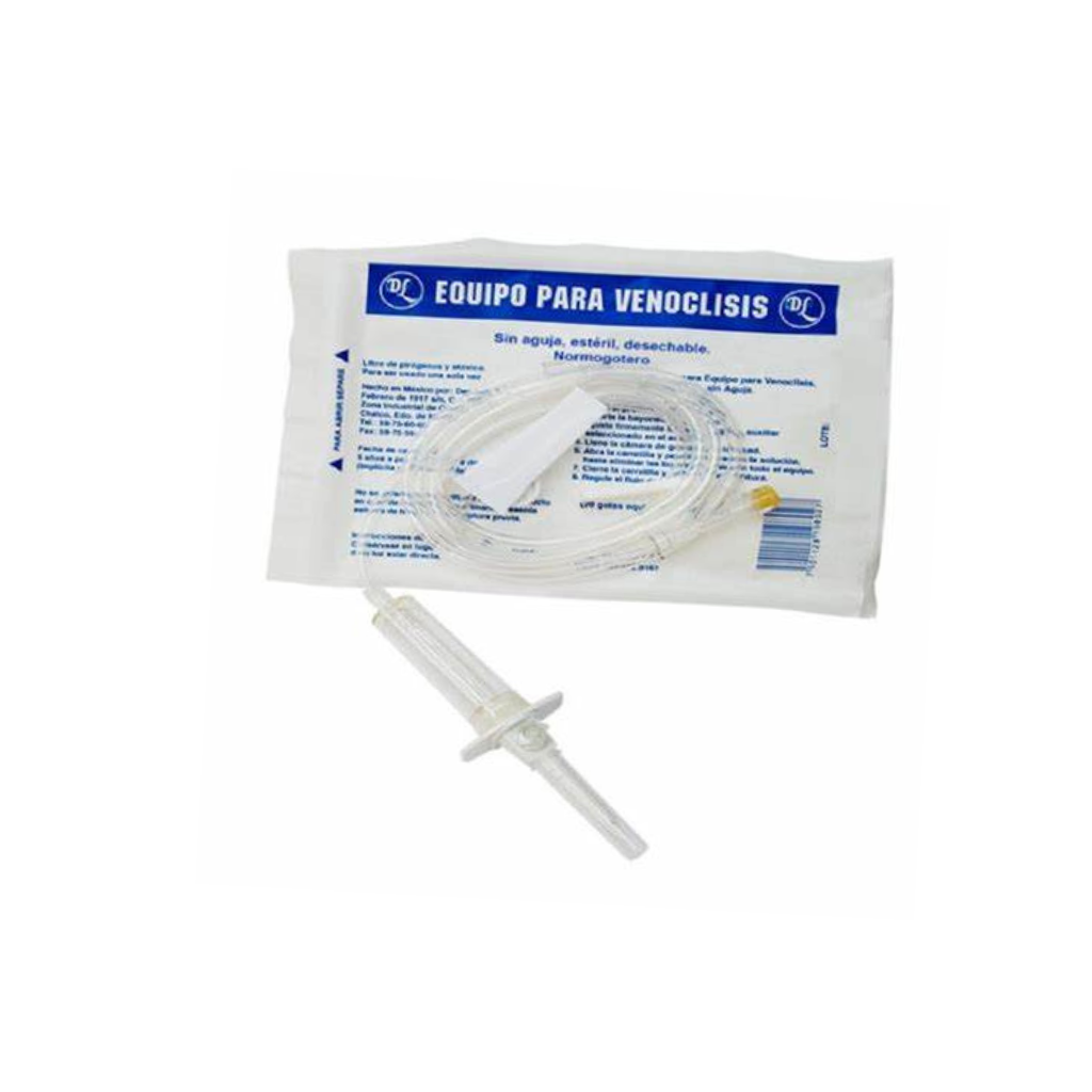 Equipo para venoclisis normogotero pack con 10 piezas