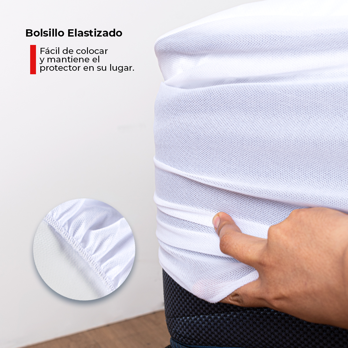 Cubre Colchón Matrimonial Impermeable + Pack 2 Almohadas Atlas Basics