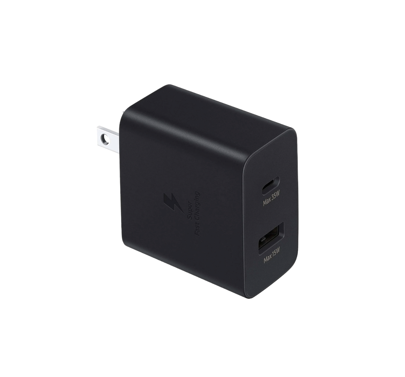 Cubo Cargador Carga Rápida con 2 Puertos Turbo Tipo-C y USB-A de 35W PD más Cable Tipo C Gratis ...