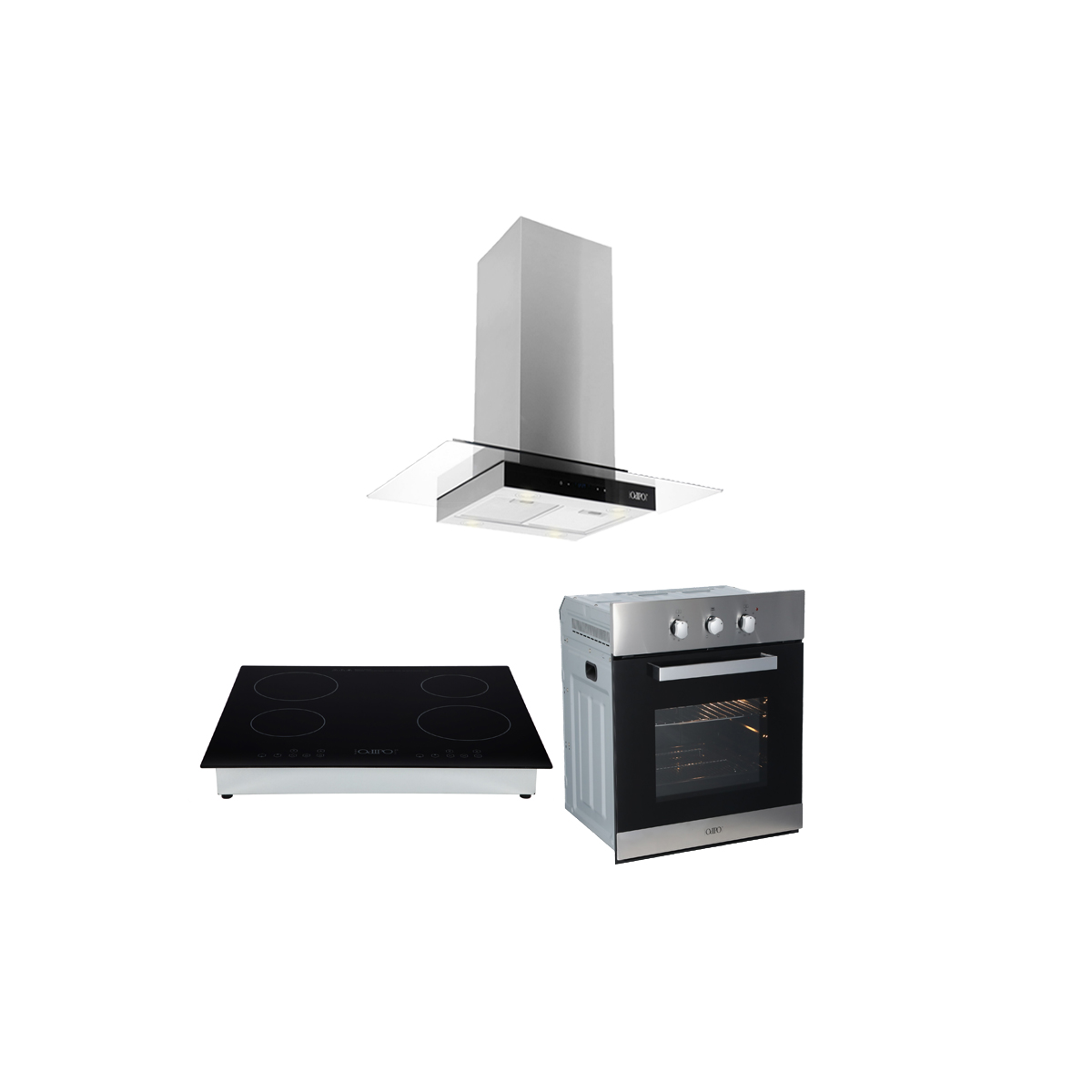 Campana de cocina de isla dig 90cm Fordex + Parrilla eléctrica de ...