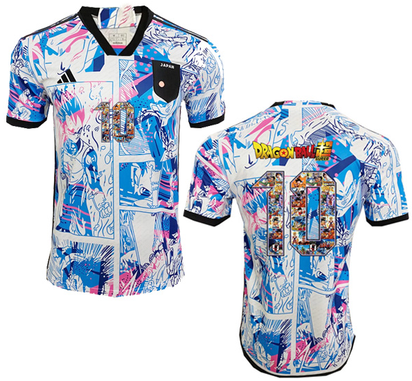 Nuevo! Jersey Japon Edicion Especial Dragon Ball Z con Numero 10 Talla L.