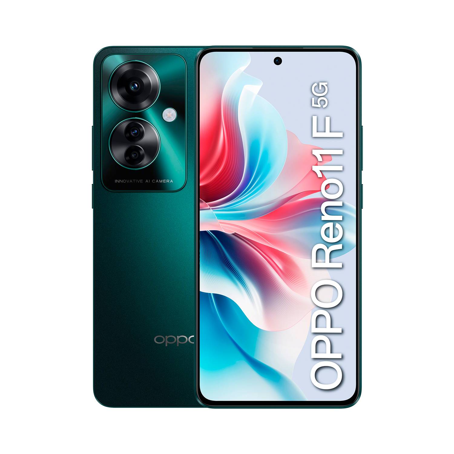 Celular OPPO Reno 11F 5G: Elegancia y Potencia - Verde Palmera.
